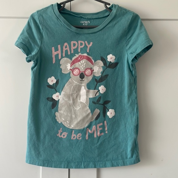 Carter's | Shirts & Tops | Kids Carters Happy To Be Me Tshirt 5t 5 Or ...